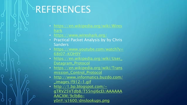 Packet analysis using wireshark | PPTX | Computer Networking | Computing