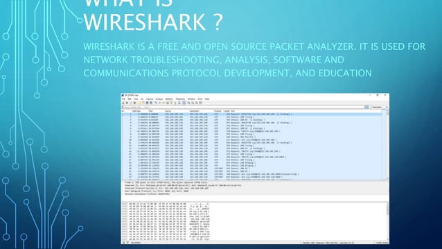 Packet analysis using wireshark | PPTX | Computer Networking | Computing