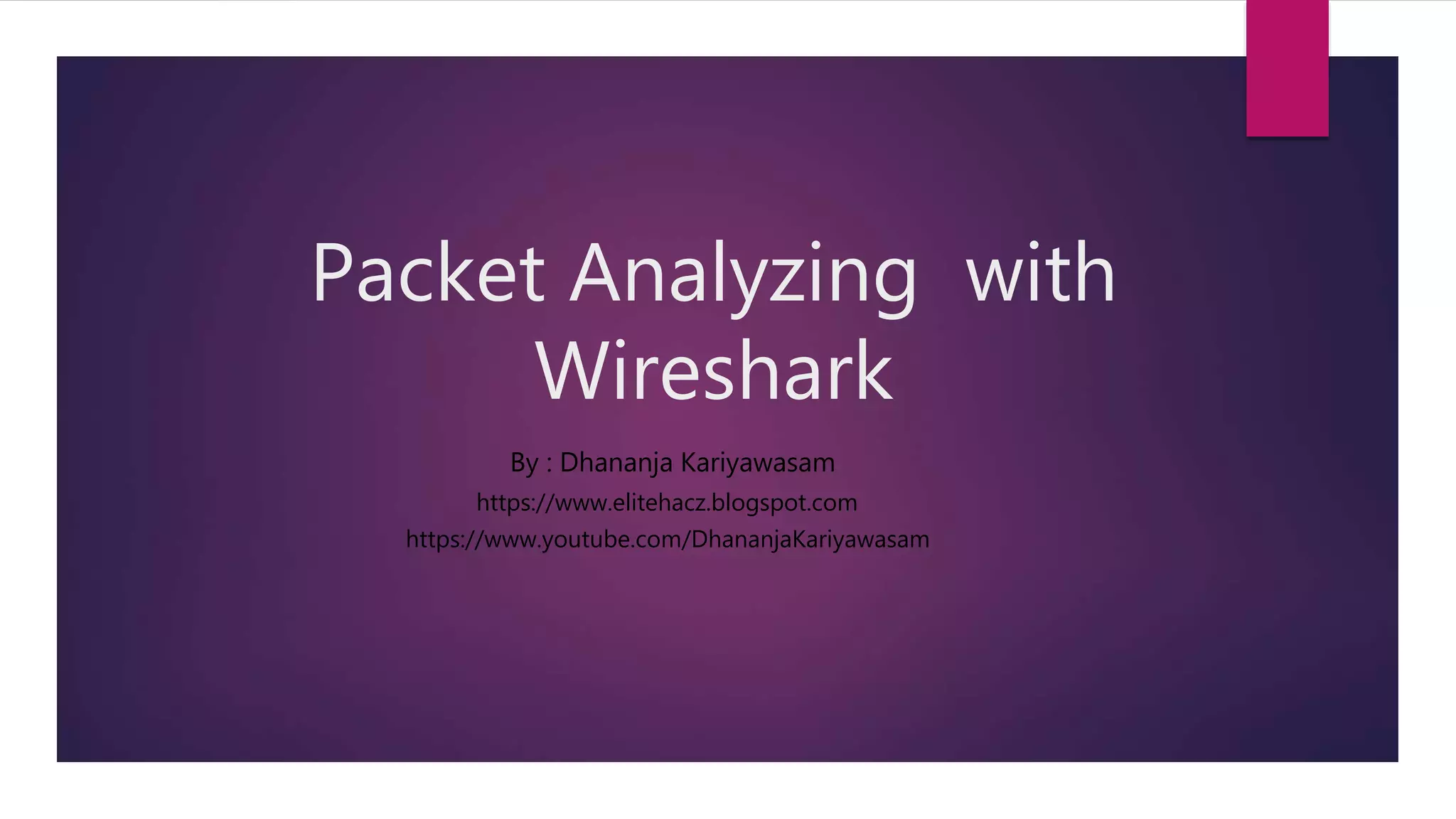 Packet analyzing with wireshark-basic of packet analyzing - Episode_02 ...