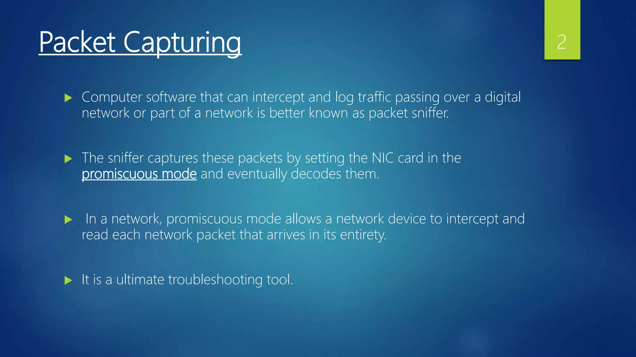 Packet capturing | PPT