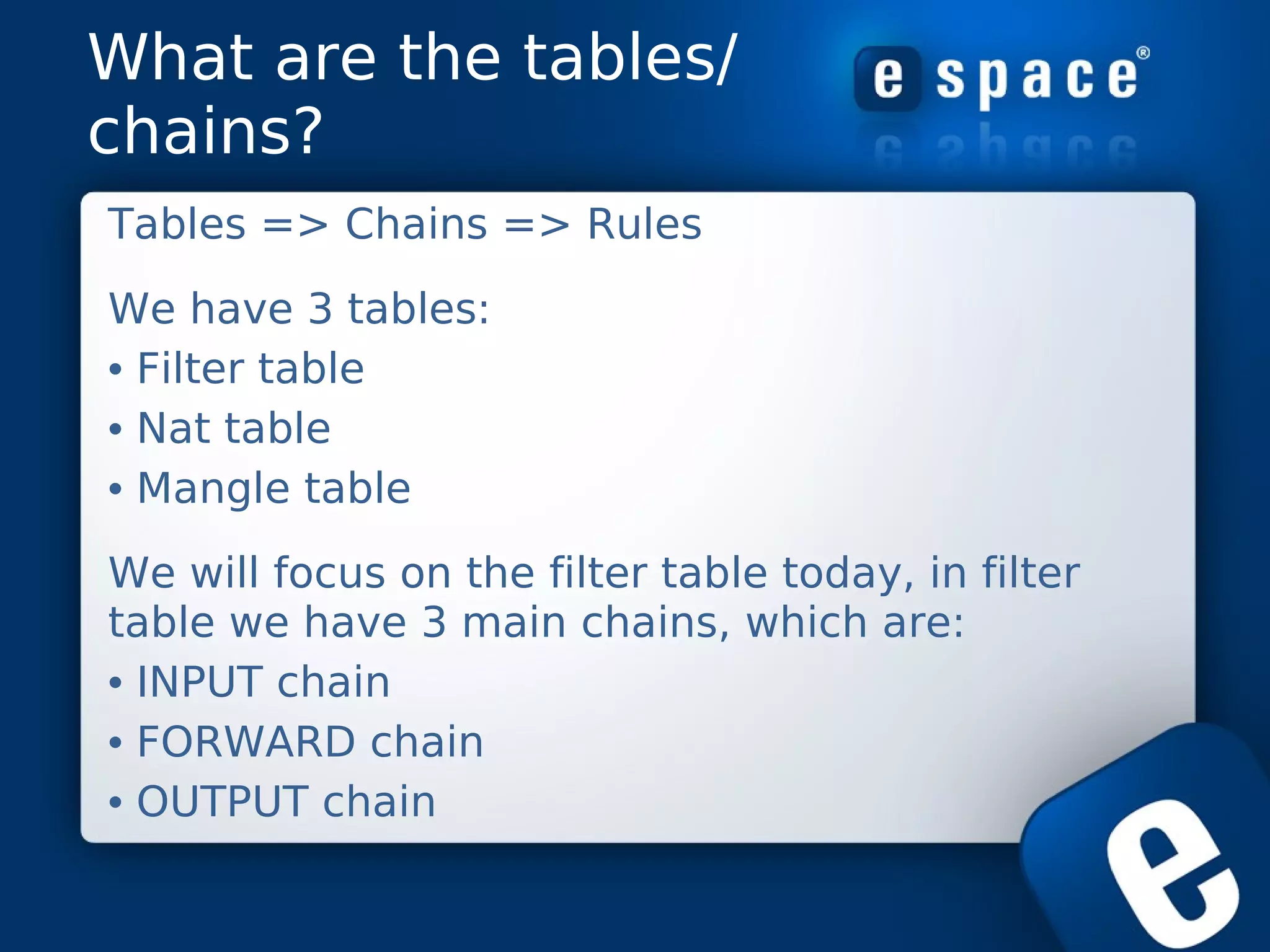 Packet Filtering Using Iptables Ppt