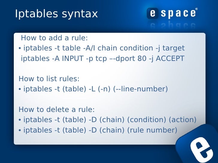 Packet Filtering Using Iptables