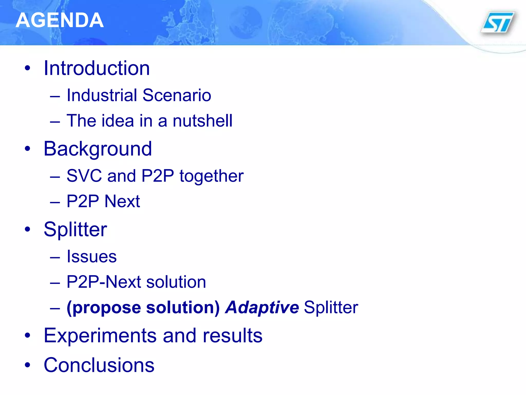 Packetizing scalable streams in heterogeneous peer to-peer networks | PPTX