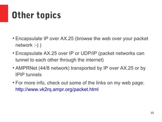 Packet Radio Overview | PPT