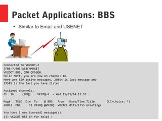 Packet Radio Overview | PPT