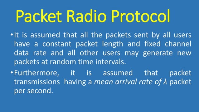 Packet radio protocol | PPTX
