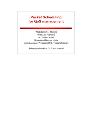 Packet scheduling | PDF