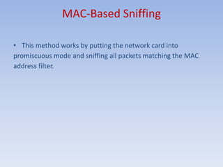 Packet sniffers | PPTX