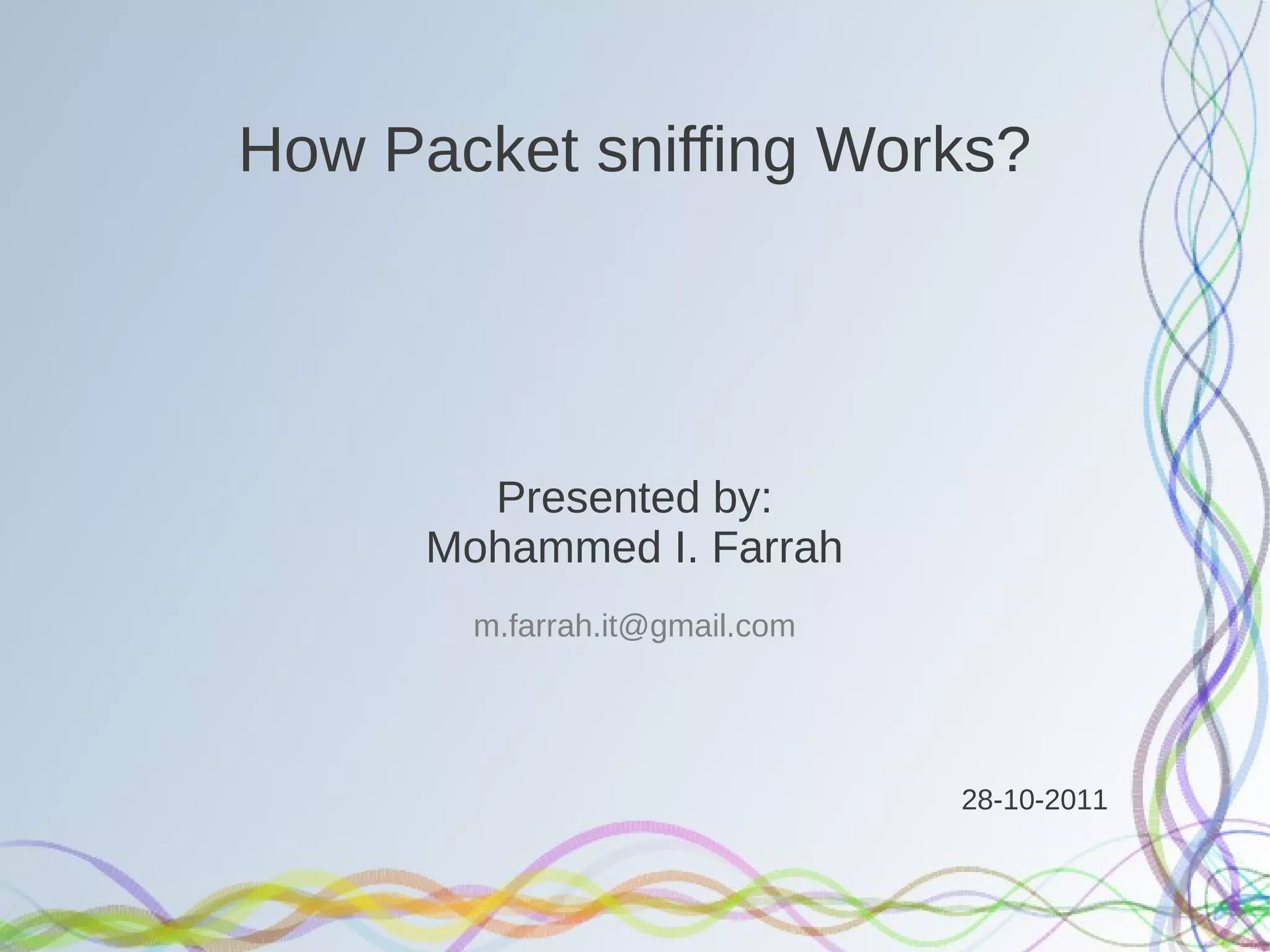 Packet Sniffing | PPT