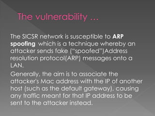 Packet sniffing & ARP Poisoning | PDF