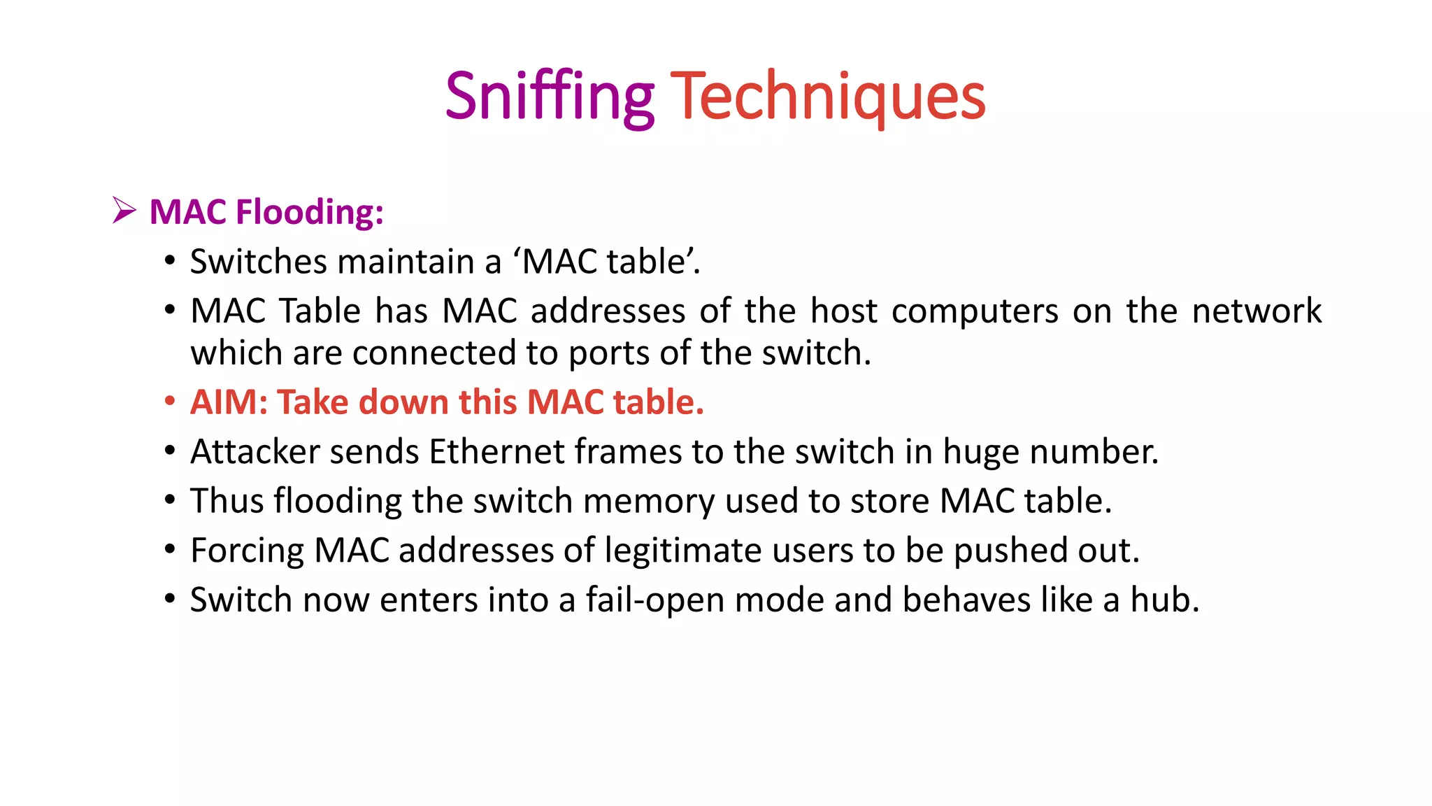 Packet sniffing | PPTX