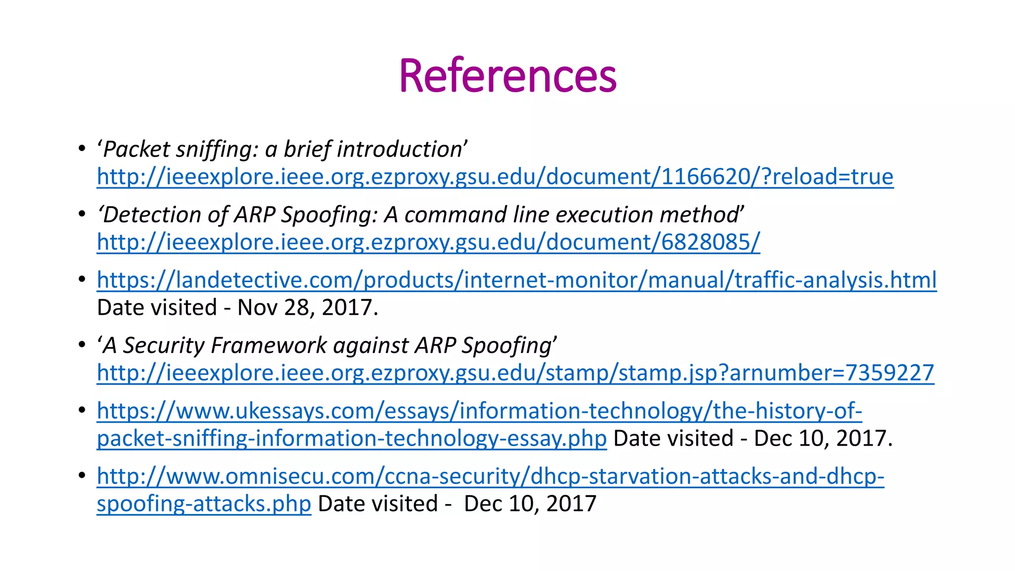 Packet sniffing | PPTX