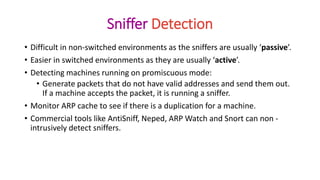 Packet sniffing | PPTX