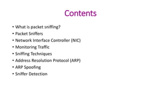 Packet sniffing | PPTX