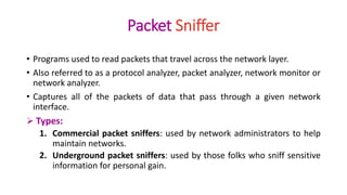 Packet sniffing | PPTX