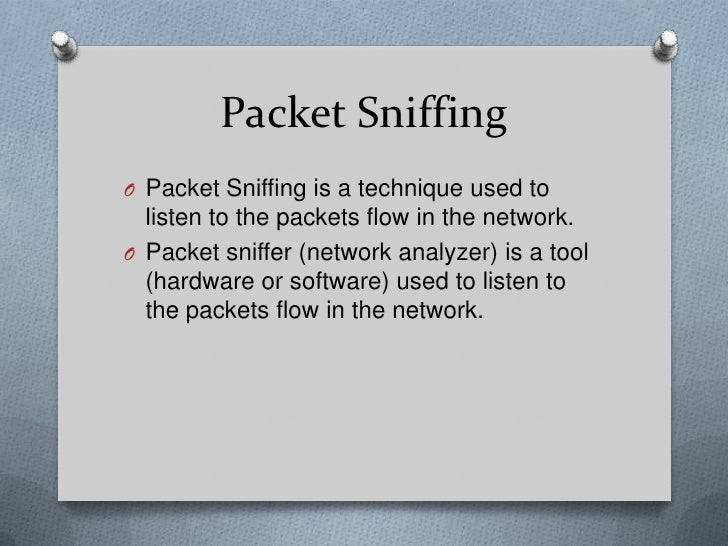 Packet sniffing in switched LANs