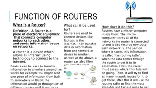 Packets, Routers and IP Addresses | PPTX | Internet for Beginners ...