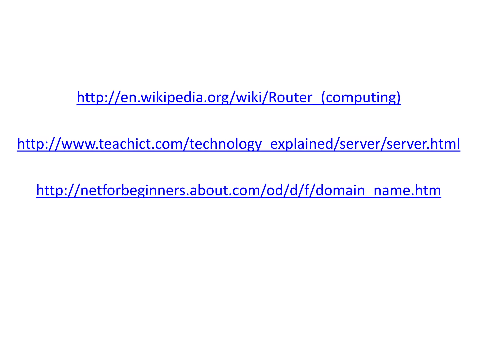 Packets, routers and ip addresses | PPT