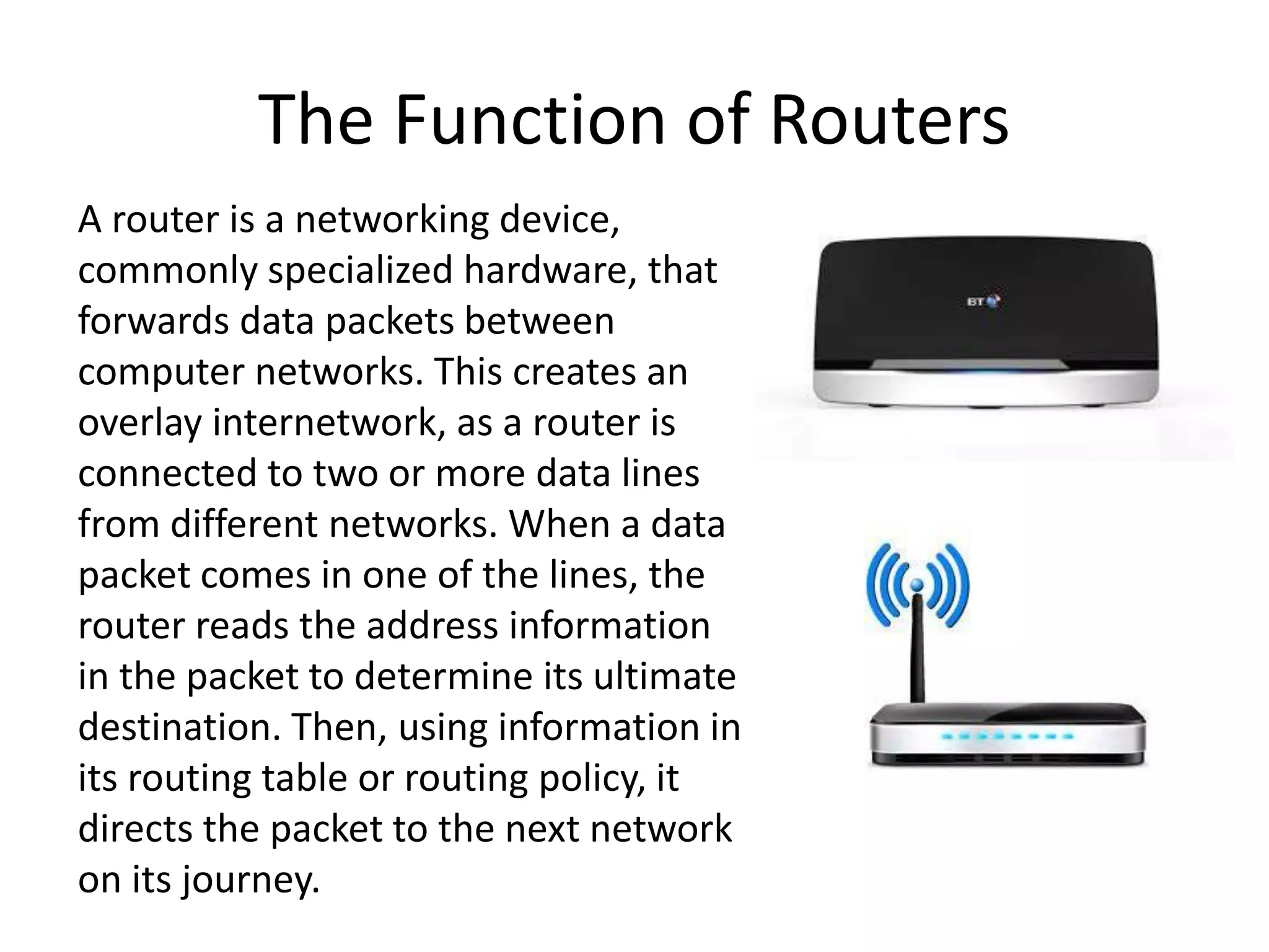 Packets, routers and ip addresses | PPTX