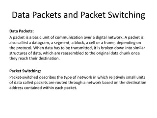 Packets, routers and ip addresses | PPTX