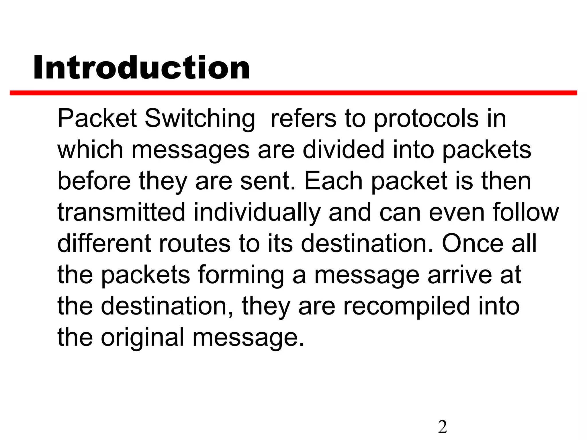 Packet switching | PPT