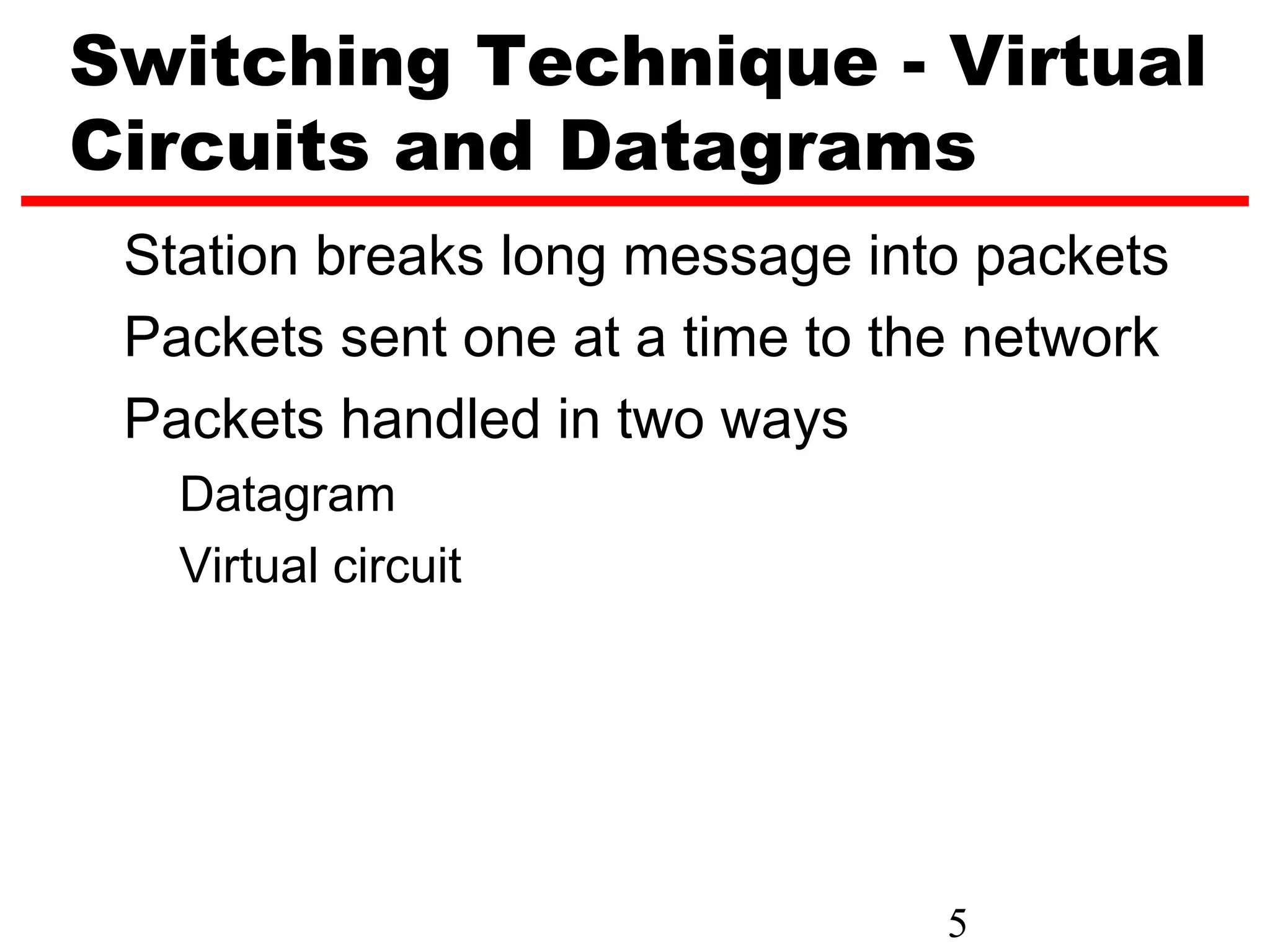 Packet switching | PPT
