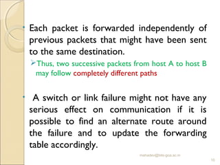Packet switching | PPT | Computer Networking | Computing