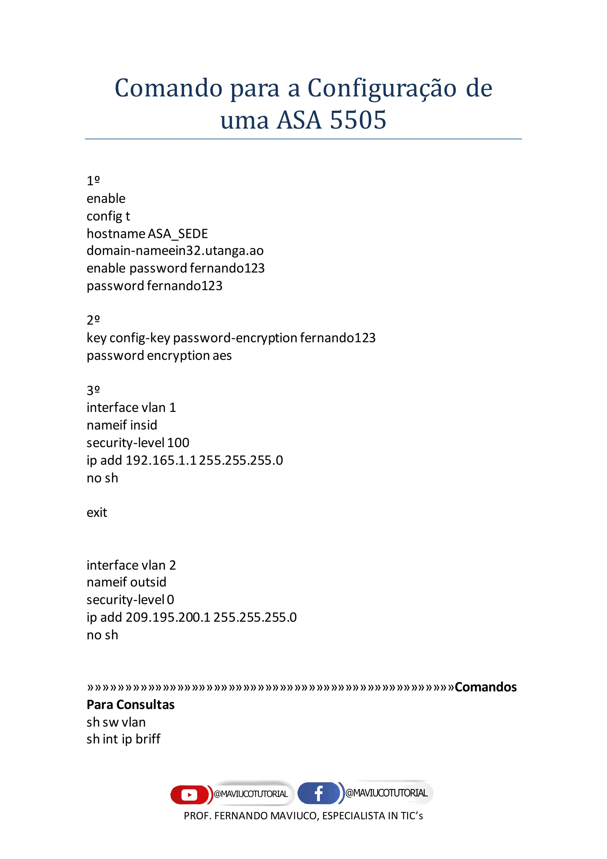 Packet Tracer da Cisco (Configuração Básica) Professor Fernando Maviuco ...
