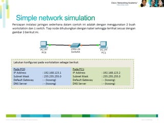 Packet tracer (network simulation) | PDF