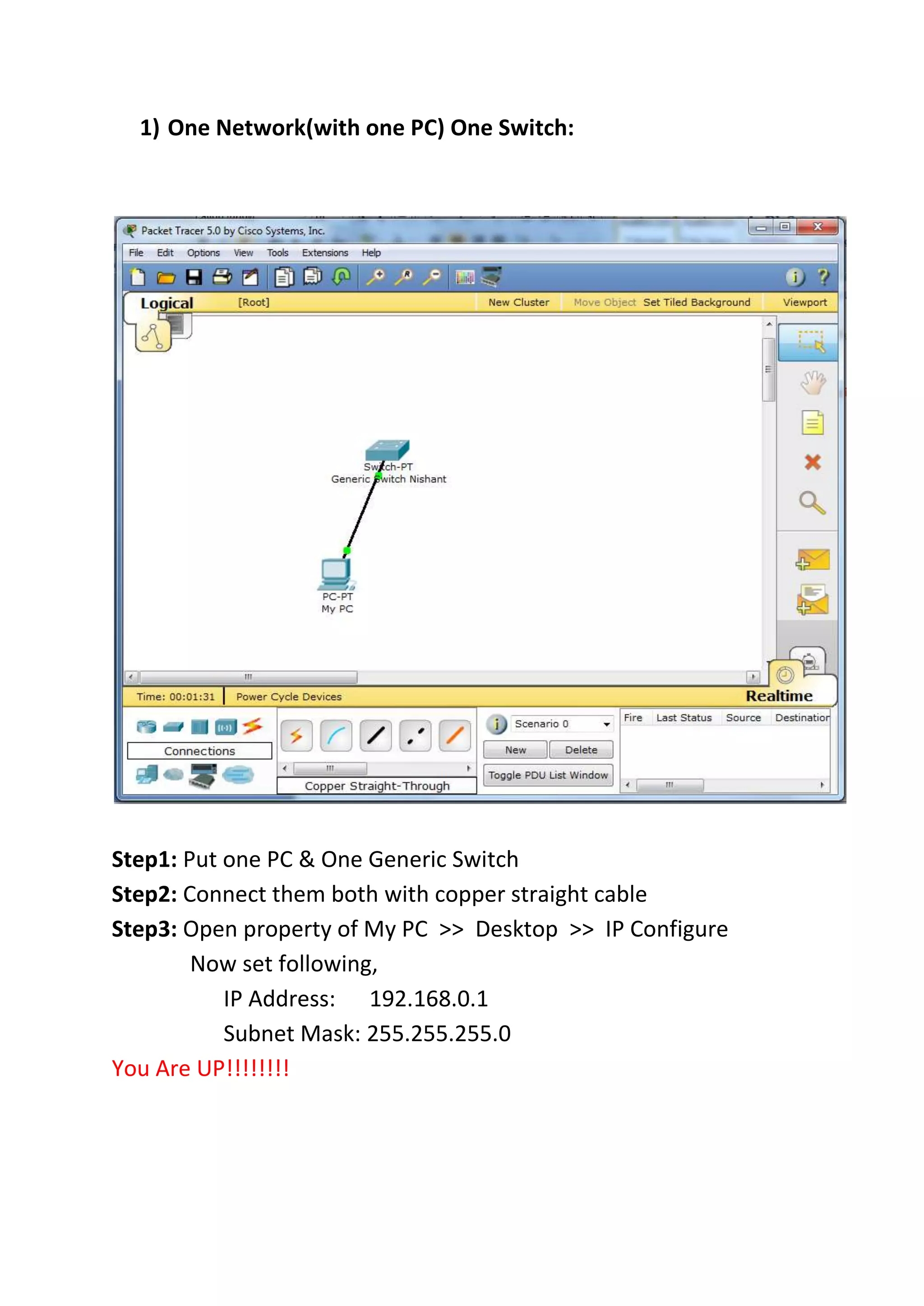 Packet tracer practical guide | DOCX