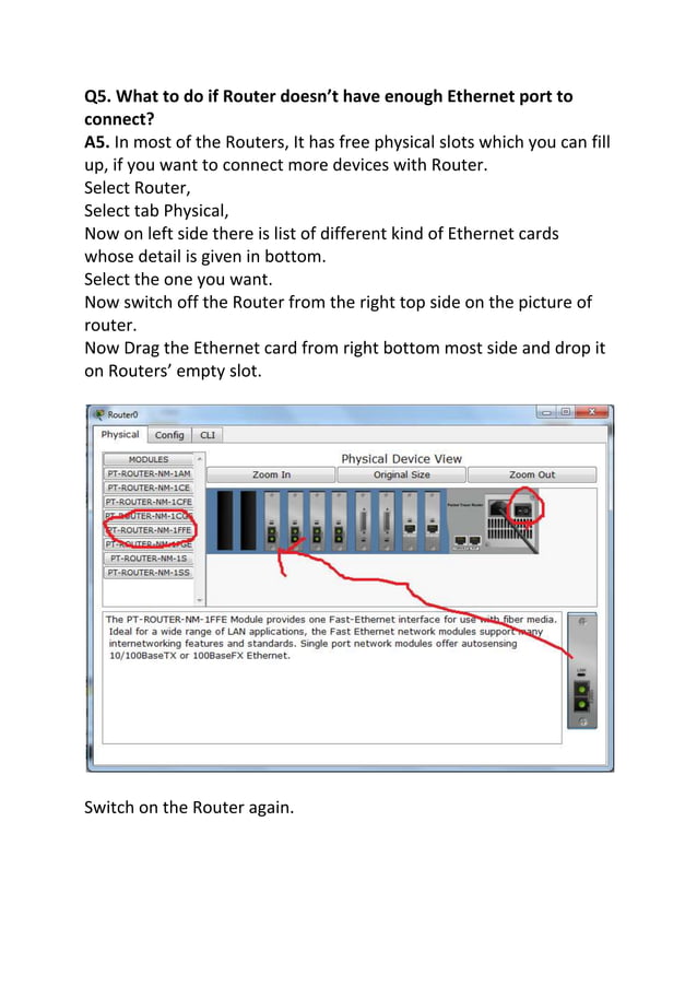 Packet tracer practical guide | PDF