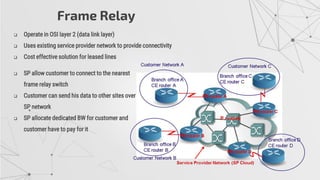 Service Provider Networks and Frame Relay | PDF