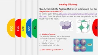 Packing efficiency | PDF