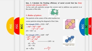 Packing efficiency | PDF