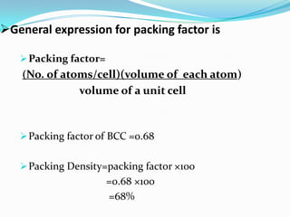 Packing Factor | PPTX