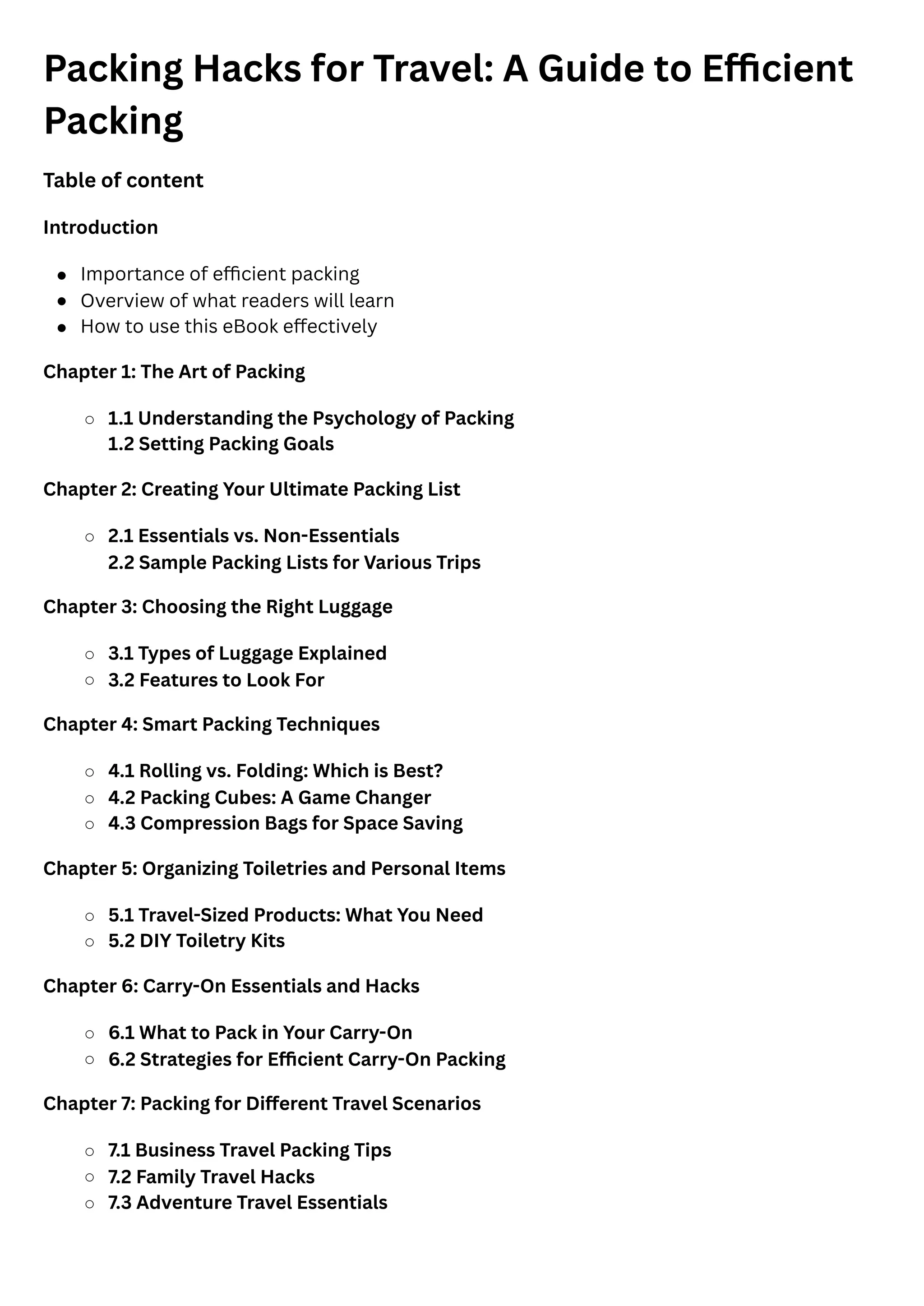 Packing Hacks for Travel: Master Efficient Packing Today | PDF