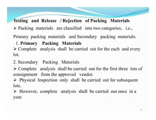 Packing materials presentation 2 | PDF