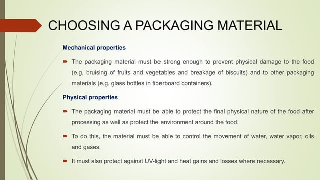 PackTech materials packing Textile materials | PPT