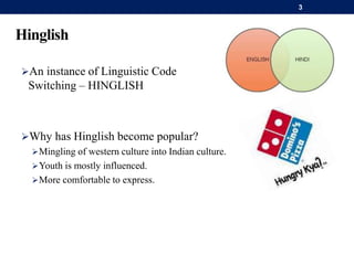 Word level language identification in code-switched texts | PPT