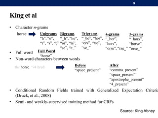 Word level language identification in code-switched texts | PPT