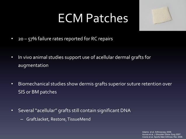 Extra-cellular Matrix Patches | PDF | Surgery | Medical Health