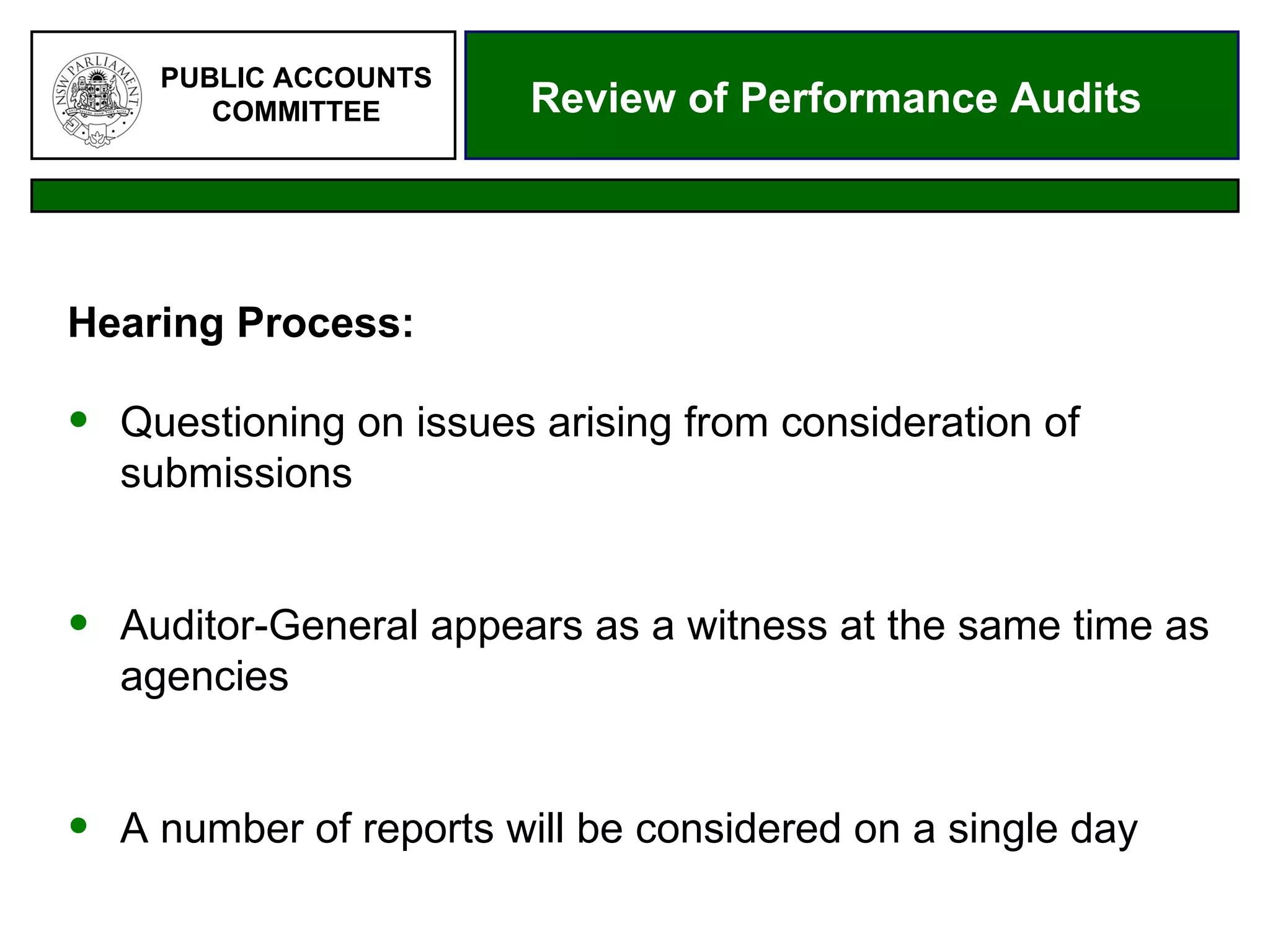 Pac Performance Audits 0908 | PPT