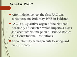 Public Accounts Committee | PPTX