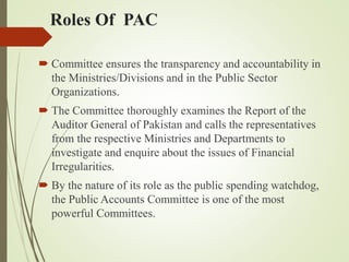 Public Accounts Committee | PPTX