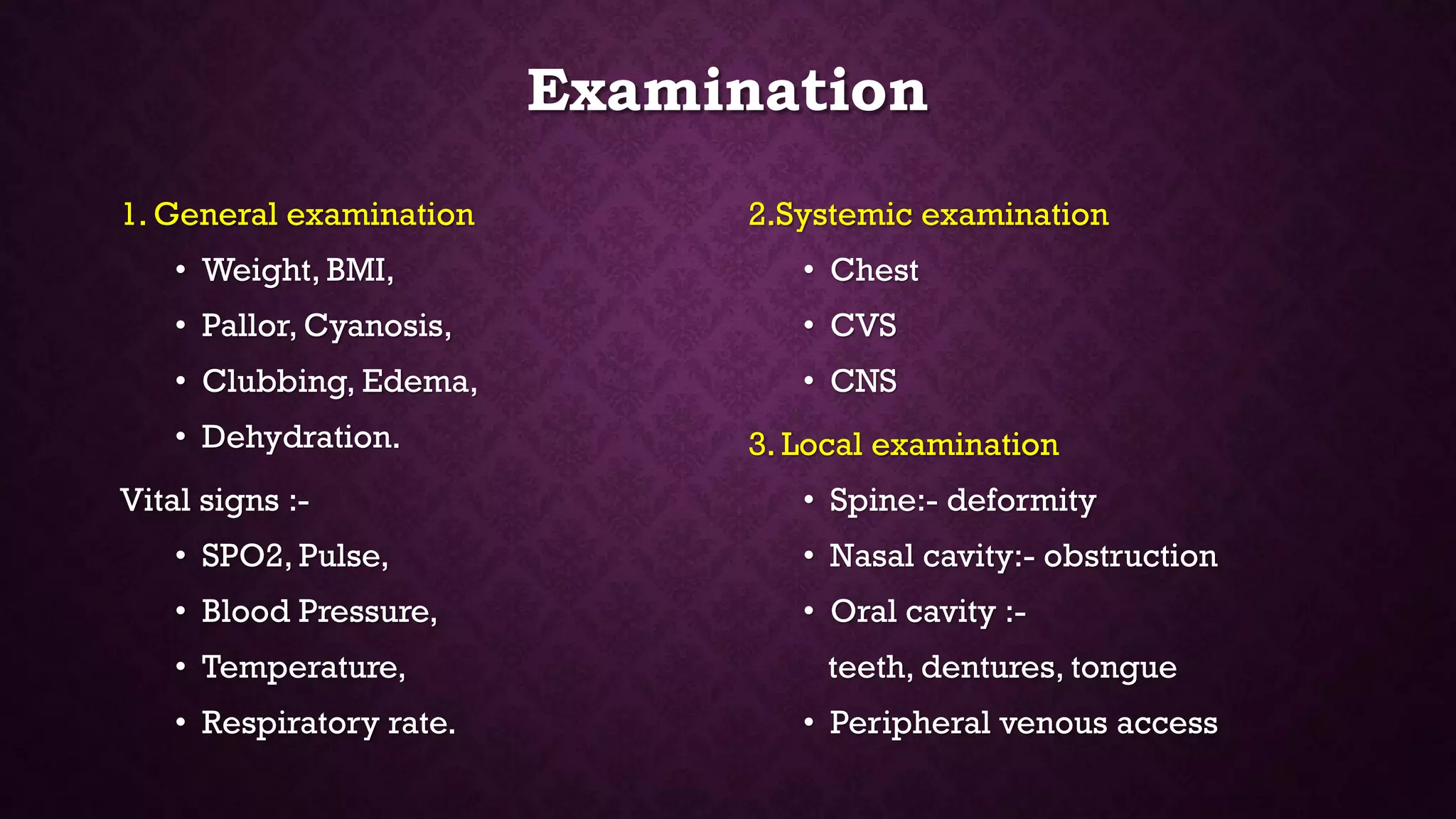 PAC - Pre Anaesthetic Checkup | PDF