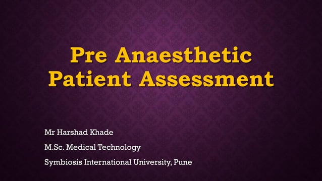PAC - Pre Anaesthetic Checkup | PDF | Lung and Respiratory Health ...