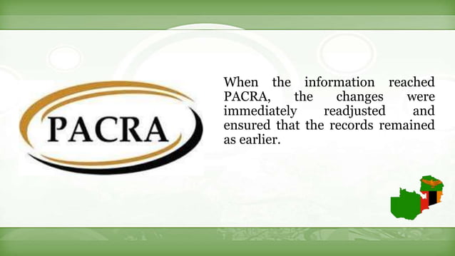 PACRA comes to rescue Portland Cement Zambia | PPT