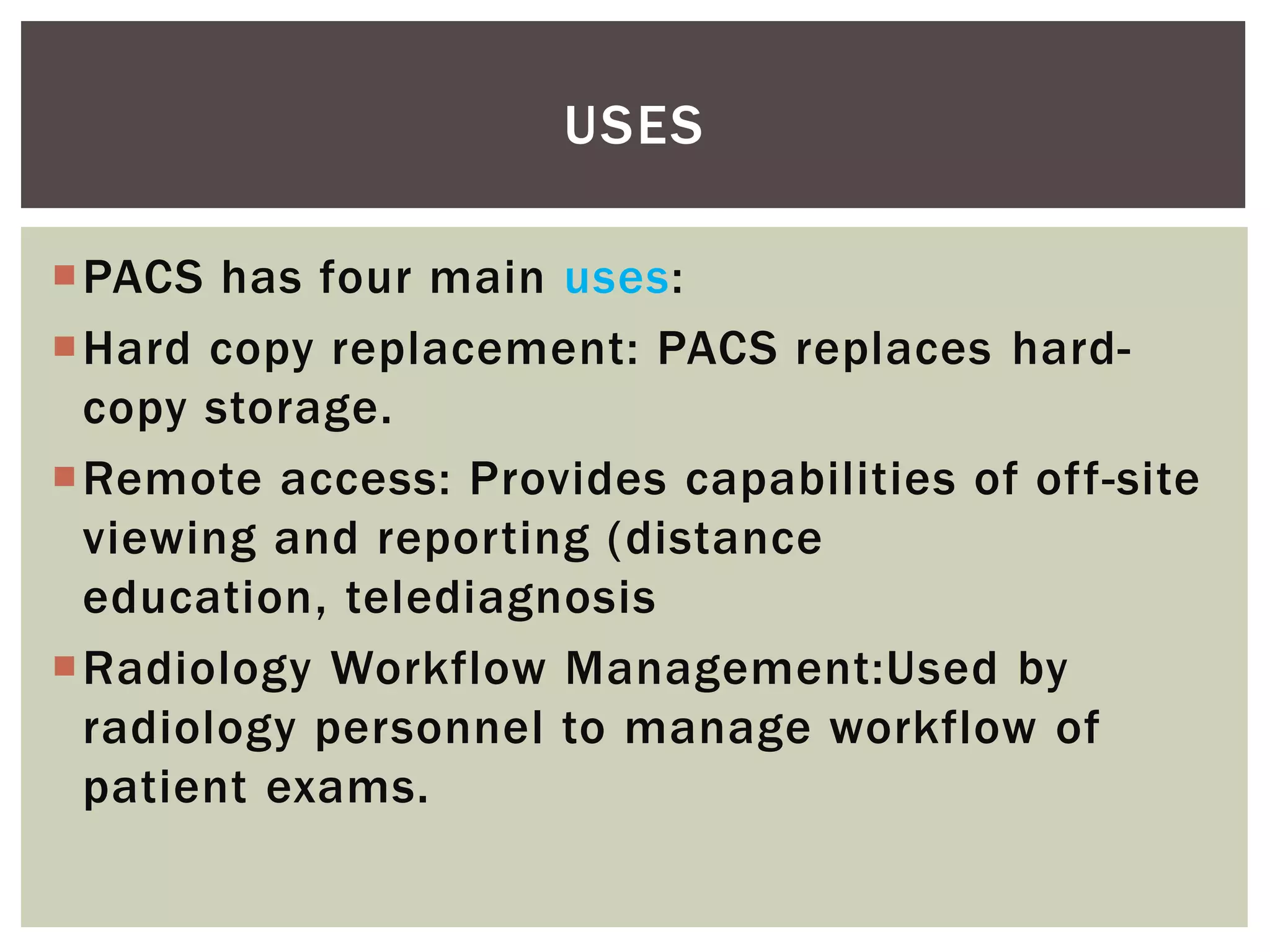 Pacs | PPTX