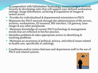 Pacs administrator Flora M Atentciana | PPT