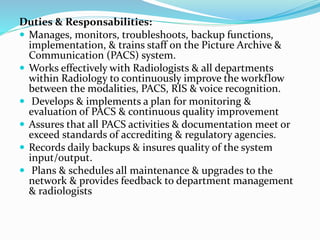 Pacs administrator Flora M Atentciana | PPT